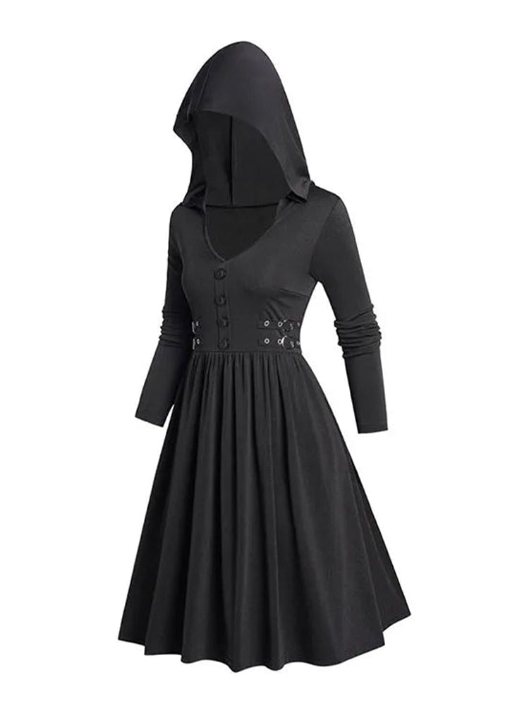 Women's Gothic Hooded Dress – Gothic Mist