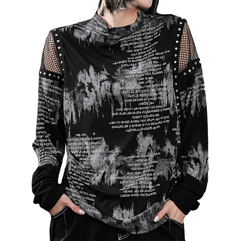 Women's Gothic Mesh Top Black – Gothic Mist