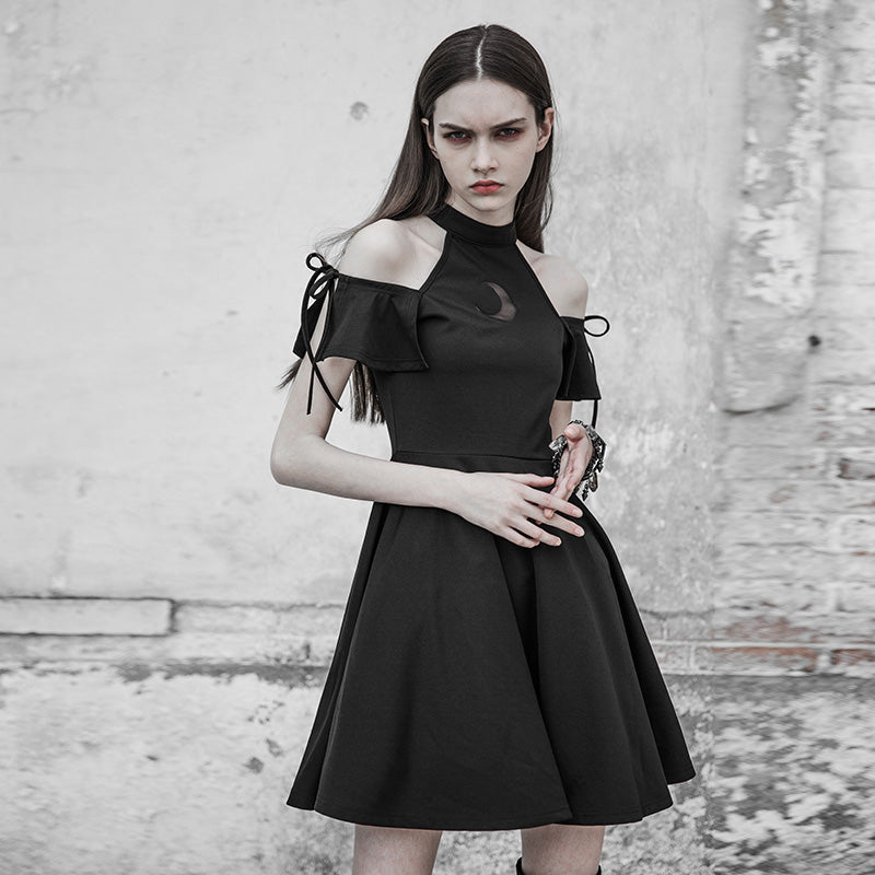 Moon Mini Dress – Gothic Mist