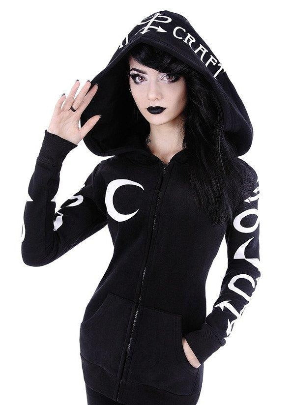 Witchcraft Symbol Hoodie – Gothic Mist