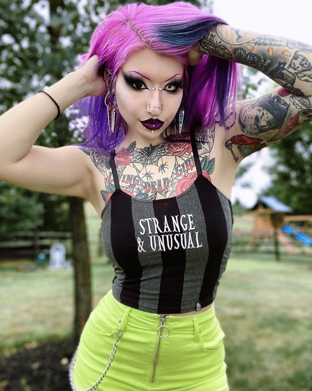 Strange and Unusual Top – Gothic Mist